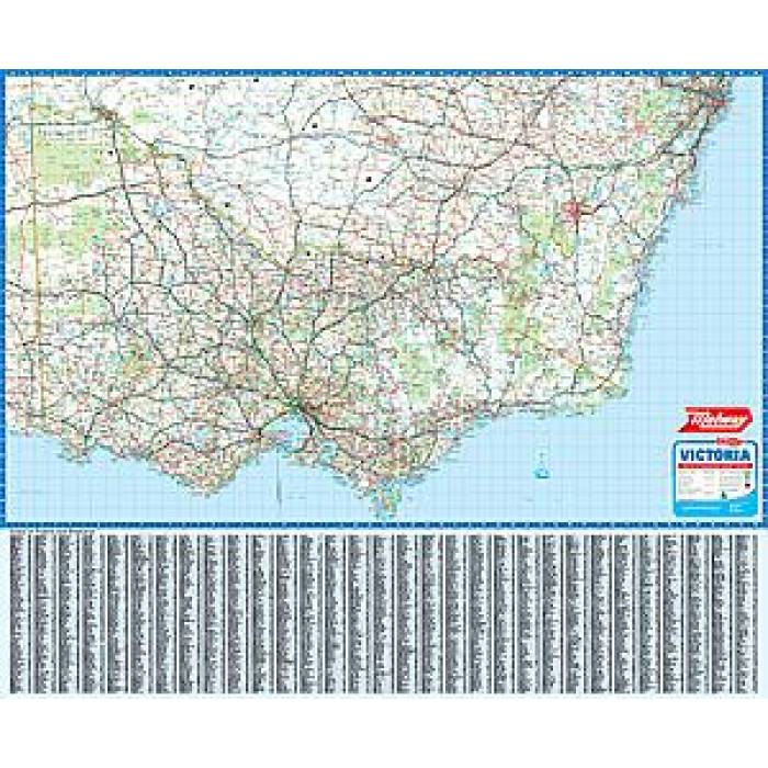 Victoria Wall Map