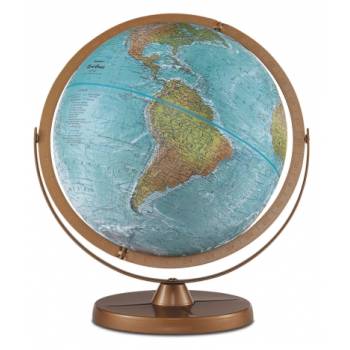 Atlantis Desk Globe – Raised Relief Physical World Globe