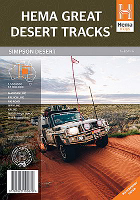 Great Desert Tracks of Australia Simpson Desert Sheet - 4WD